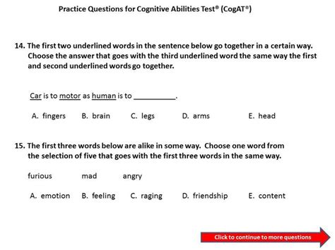 Cogat Practice Test Grade 3 Printable Printable Word Searches