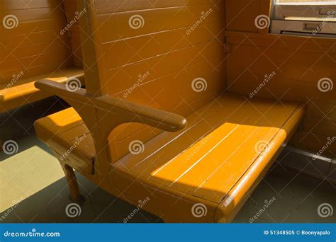 Wooden Benches Of Tradition Bogie Third Class Carriage Train Stock