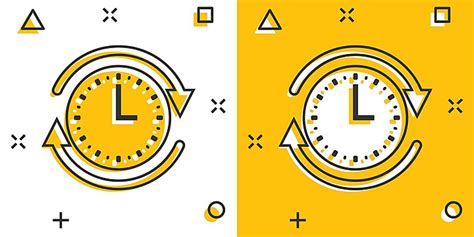 Comicstyle Countdown Clock With Splash Effect On Isolated Background