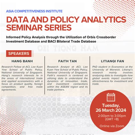 Data And Policy Analytics Seminar Series Informed Policy Analysis Through The Utilization Of