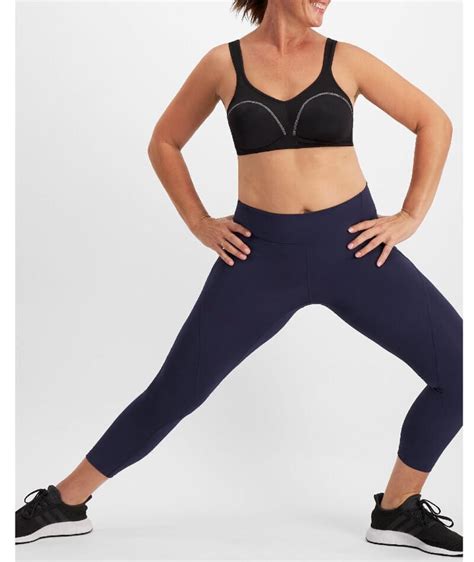 Playtex High Impact Wire Free Bra Black Curvy Bras