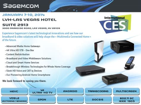 Ces 2014 Sagemcom Demonstrates 4k Tv And Multi Device Content Redistribution