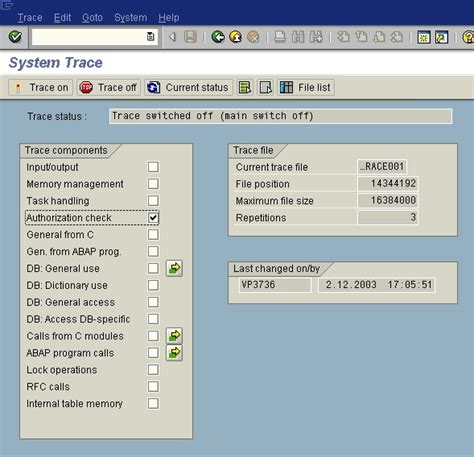 Sap Security Tutorials Performing Authorization Traces In 46 Using St01