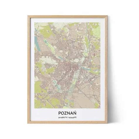 Mapa Plakat Plakat Mapa Miasta Positive Prints