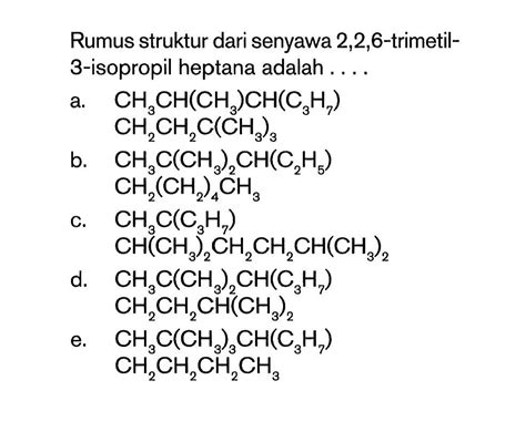Perhatikan Rumus Struktur Senyawa Berikut Ch3 Ch Ch2 Ch