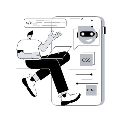 Premium Vector Chatbot App Development Abstract Concept Vector