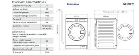 Lave linge professionnel pour les petites structures capacité 8 kg