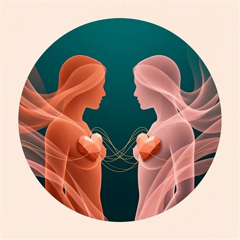 Free Connected Hearts Bond Image Illustration Abstract Minimalist
