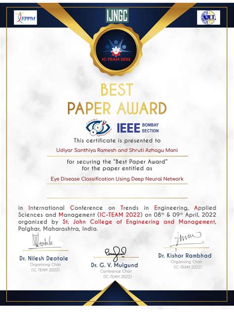 Santhiya R On Linkedin Researchpaper Internationalconference