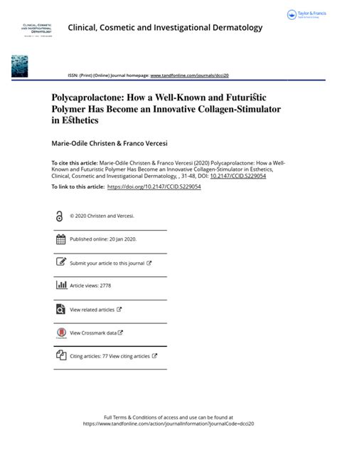 Polycaprolactone How A Well Known And Futuristic Polymer Has Become An