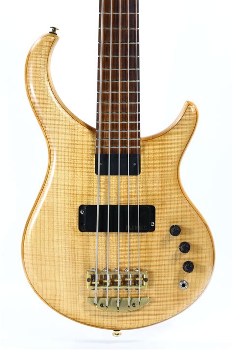 1999 Alembic Excel 5 String Bass Flame Maple Top Ash Body Pau Ferr