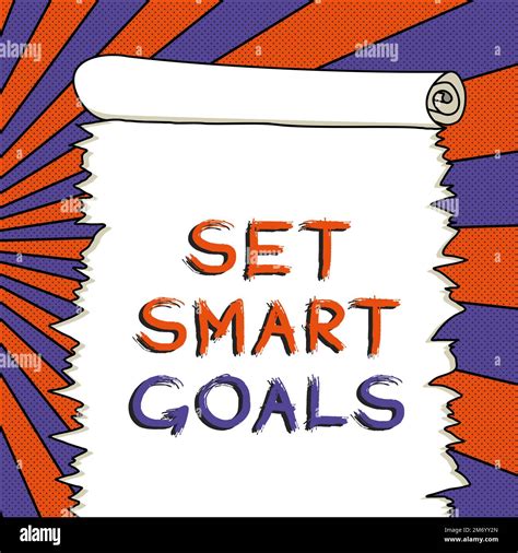 Text Caption Presenting Set Smart Goals Internet Concept Establish