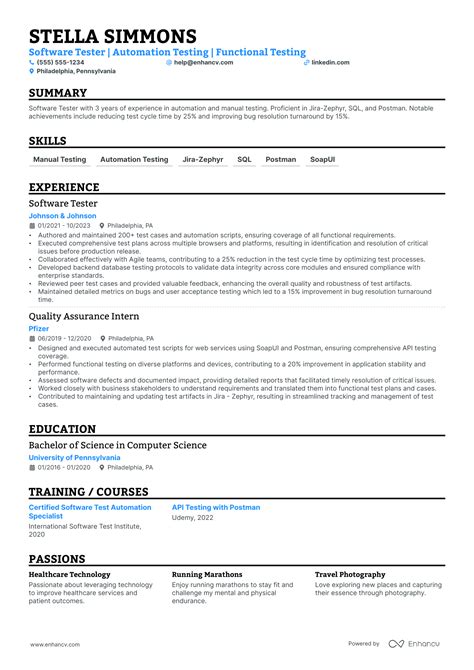 16 Successful Manual Tester Resume Examples And Writing Tips For 2024