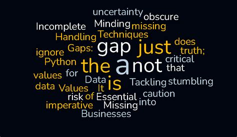 Tackling Data Gaps Essential Python Techniques For Handling Missing