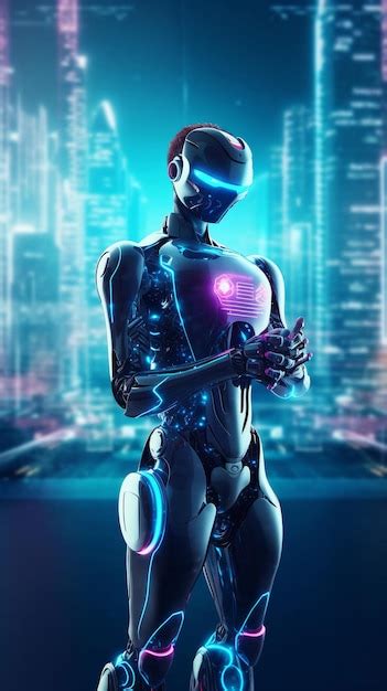 Premium Ai Image Robot Electronic And Digital Access User Authentication System Technology And