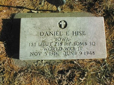 Lieut Daniel Enlow Hise 1916 1948 Monumento Find A Grave