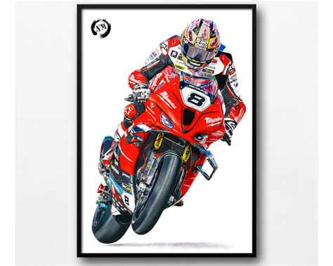 Davey Todd Print Pencil Drawing Motorbike Art Print Motorcycle Ts