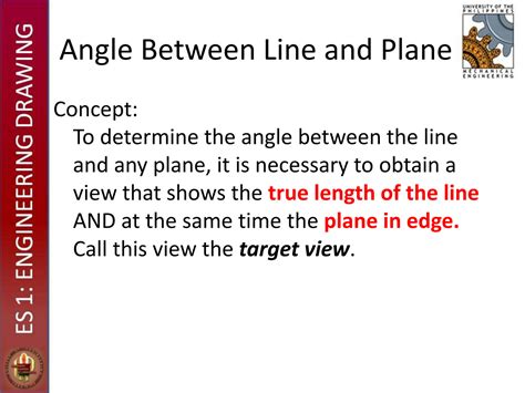 Solution Es 1 Engineering Drawing Angle Between Lines And Planes