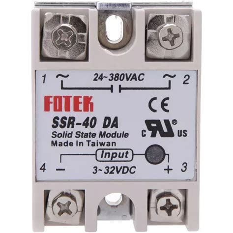 Ssr 40da Fotek 40a Output Ac24 380v Solid State Relay