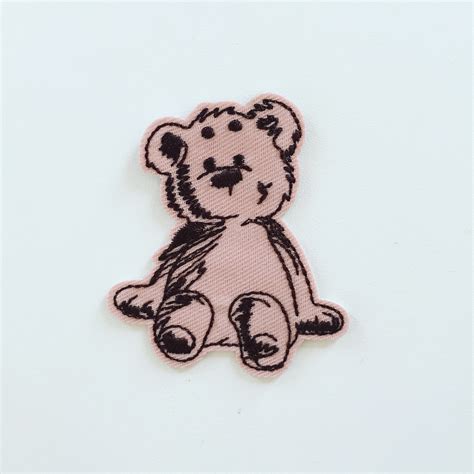 Teddy Bear Iron On Patch Bear Cub Badge Woodland Animal Etsy Ireland