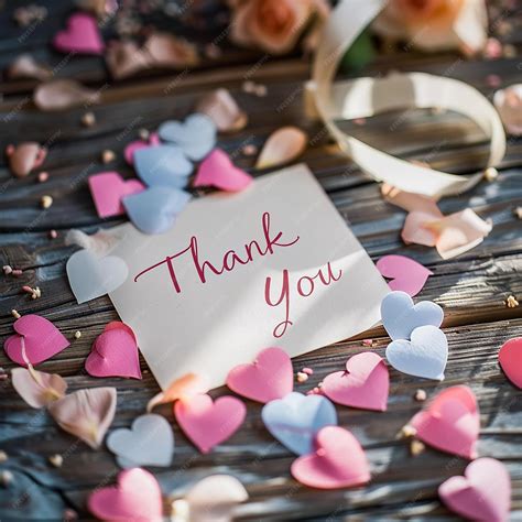 Clean And Sleek Photo Of A Handwritten Note With Thank You Surrounded