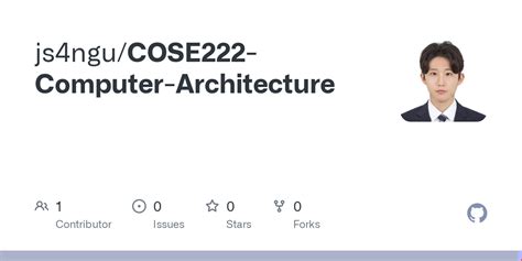 GitHub Js Ngu COSE Computer Architecture