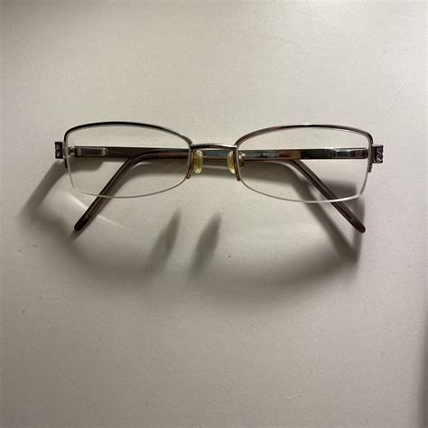 £17 Clear Silver Rectangular Glasses With Cute Side Depop