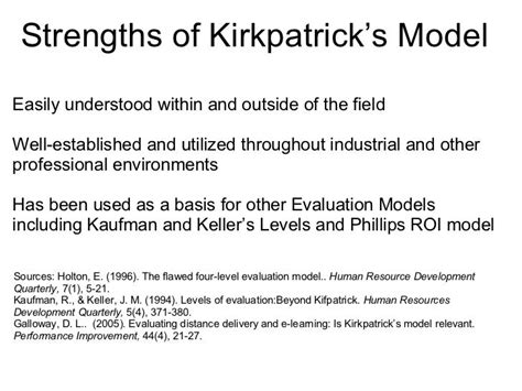 Kirkpatricks Four Levels Of Evaluation Model