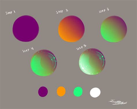 Shiny Object Tutorial By Overlord Jinral On Deviantart Neon Colour Palette Shiny Objects