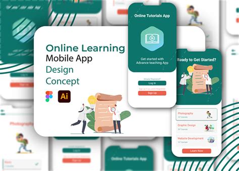 Online Learning Mobile App UI UX Design Concept On Behance