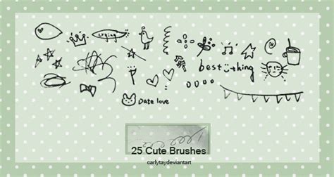 25 Cute Brushes By Carlytay On Deviantart