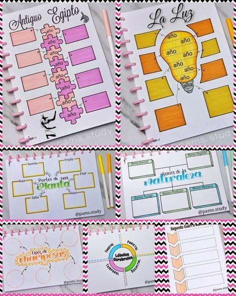 Organizadores Graficos Creativos Bonitos Para Imprimir