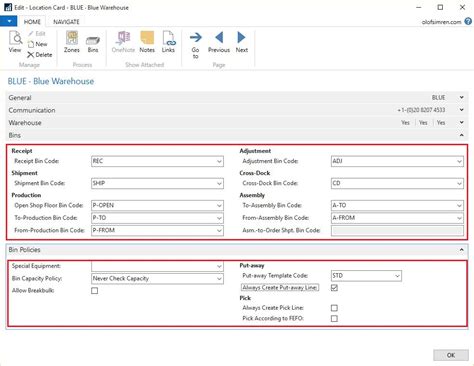 Activate WMS Functionality Olof Simren Microsoft Dynamics NAV Business Central Blog