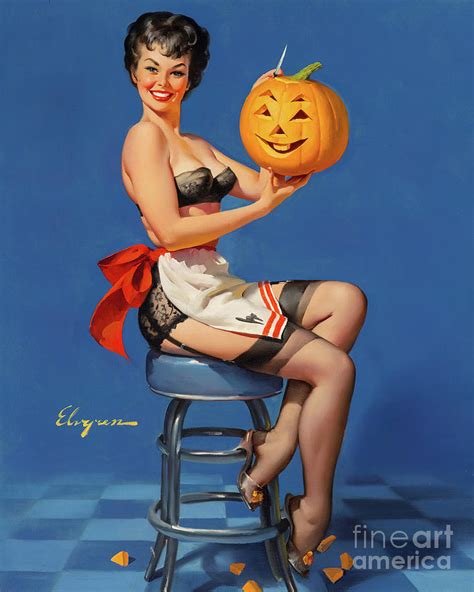 Gil Elvgren All Smiles 1962 Painting By Magical Vintage Pixels