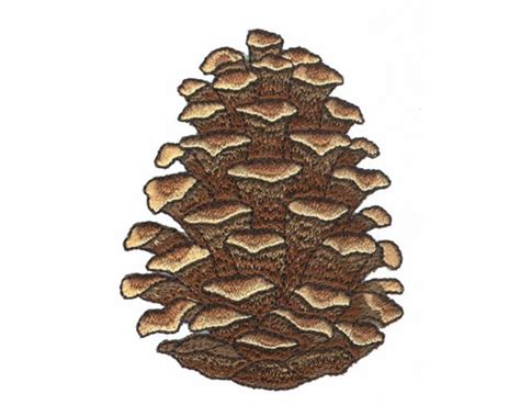 Pine Cone Machine Embroidery Design Etsy