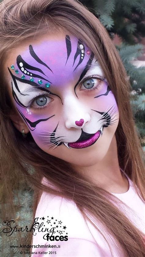 40 Easy Tiger Face Painting Ideas For Fun Bored Art Girl Face