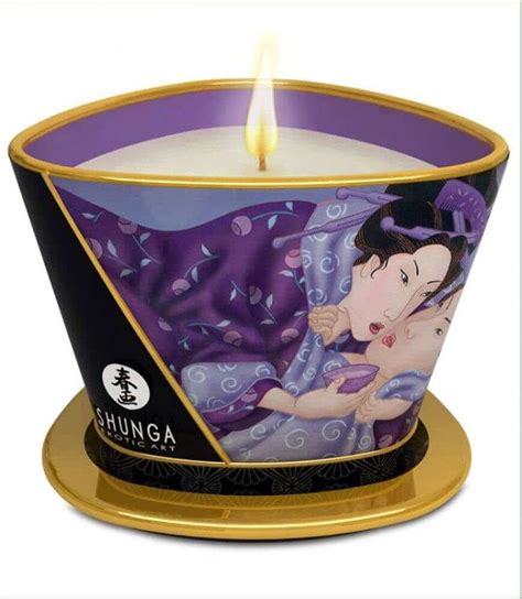 Shunga Bougie De Massage Parfum Fruits Exotiques Désir Sucré Erotic