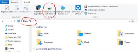 Wo finde ich Schaltfläche Netzlaufwerk verbinden im Explorer