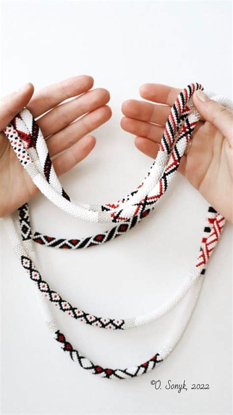 Vyshyvanka Necklace Намисто вишиванка намисто в етностилі традиційне