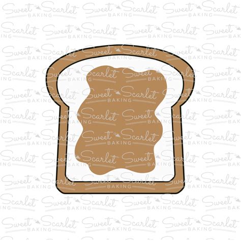 Bread Slice Cookie Cutter Sweet Scarlet Baking