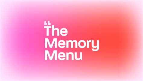 The Memory Menu An Archival Story Project On Behance