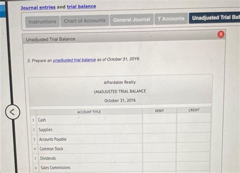 Solved Fill Out Chart Of Accounts General Journal T Chegg