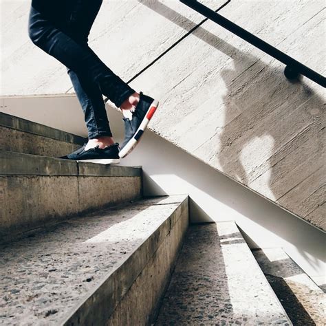 Premium Photo Low Section Of Person On Steps