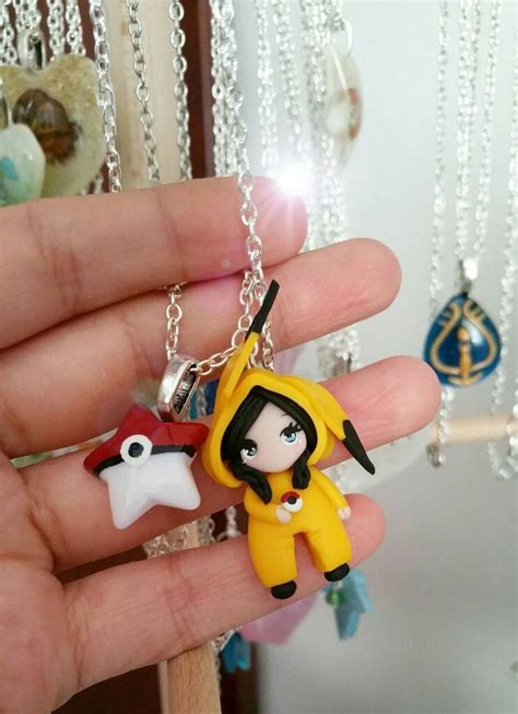 Polymer Clay Pikachu Girl Clay Crafts Crafts Clay Charms