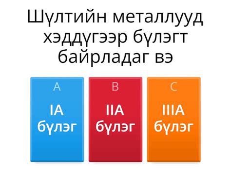 Бүлгийн дагуух зүй тогтол Quiz