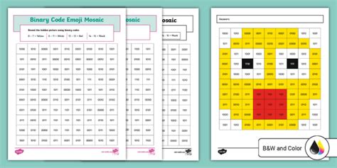 Binary Code Worksheet Introduction To Binary Code Teaching Resources