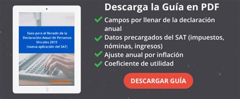 Guía Para El Llenado De La Declaración Anual De Personas Morales 2019