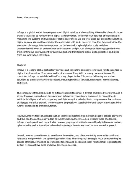 Excecutive Summary Pdf