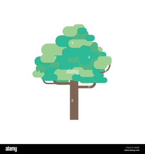 Tree Graphic Design Vector With Isolated White Backgroundenvironment