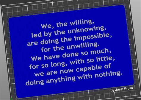 we the willing sign for work post at your own risk by omega ti